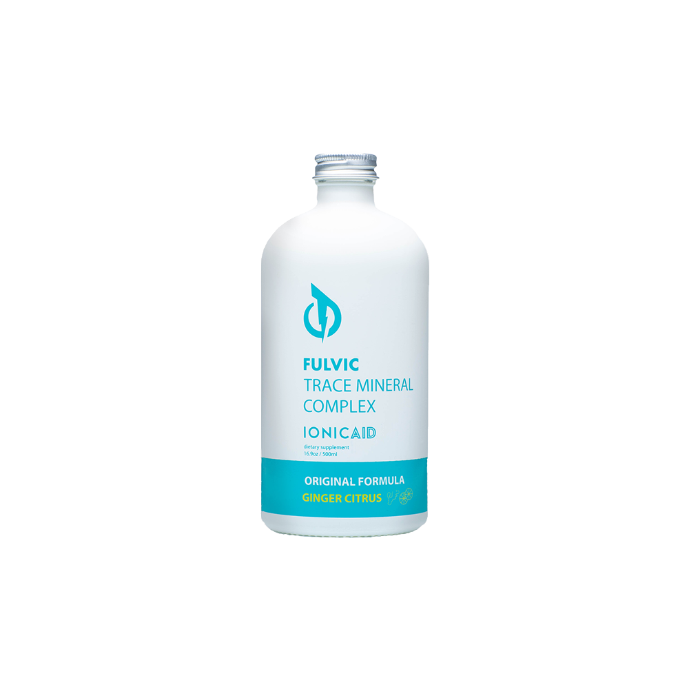IONICAID Fulvic Trace Mineral Electrolytes Original Ginger Citrus IONICAID Fulvic Trace Mineral Electrolytes Original Ginger Citrus